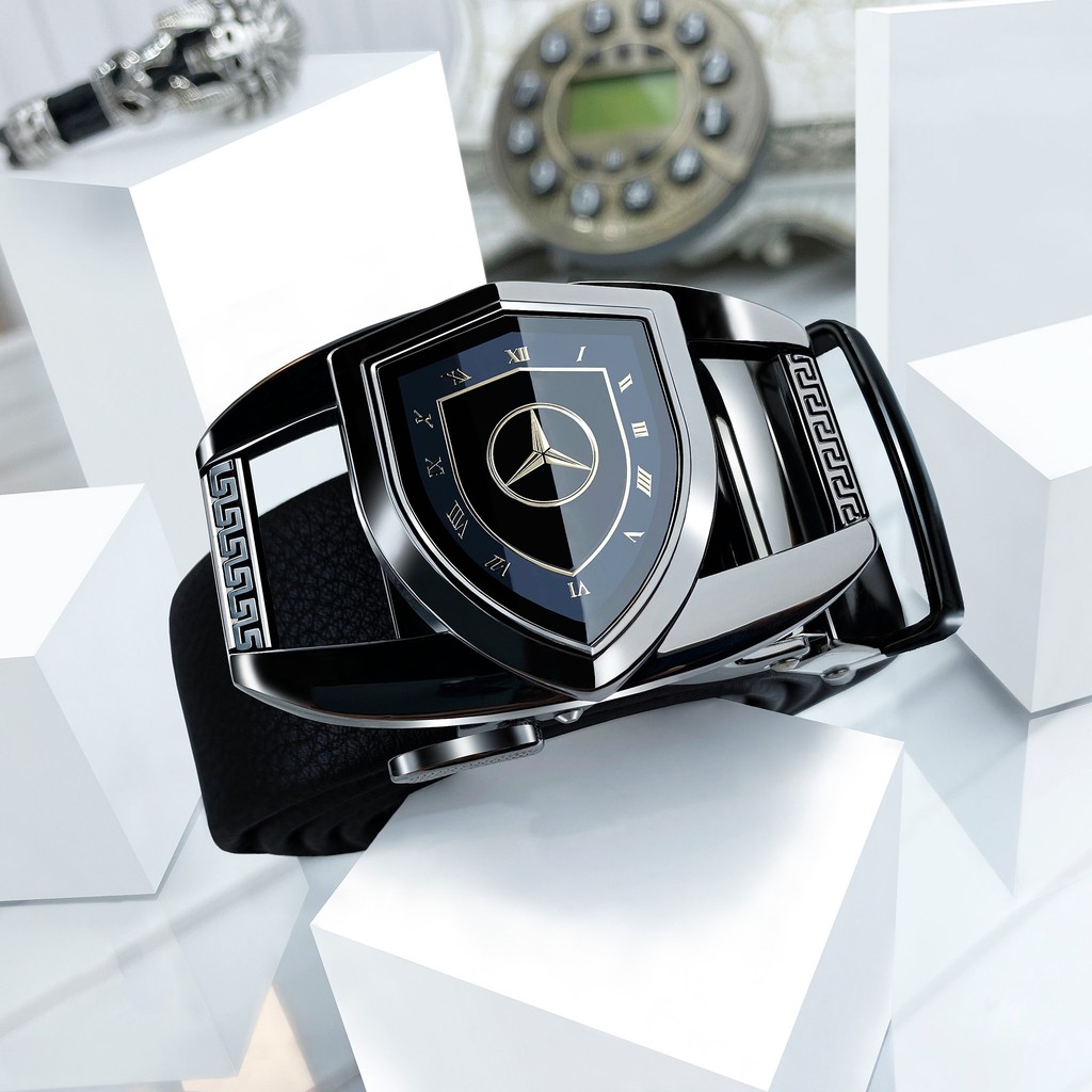 Men's belt, high quality glass men's belt TLM06, scratch resistant ...