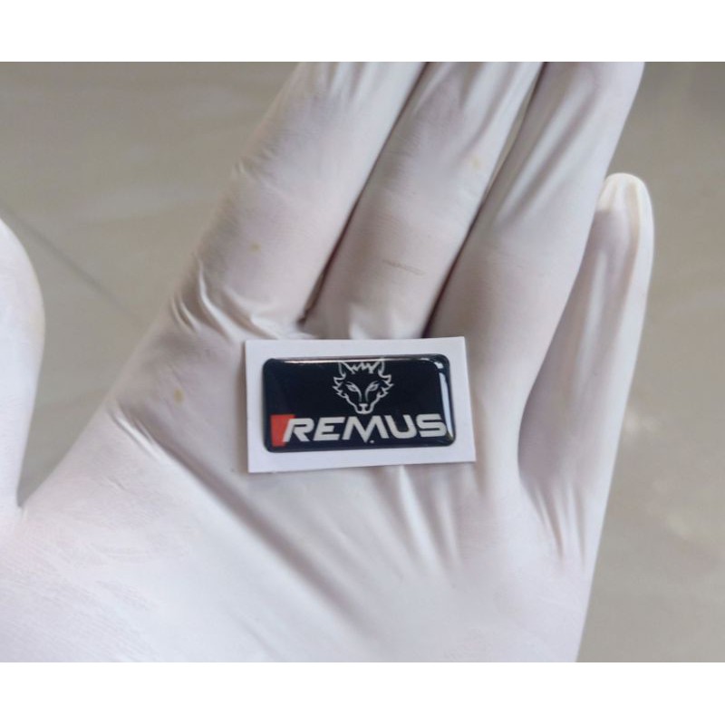 Remus logo Emblem, Flexible Embossed Sticker | Shopee Philippines