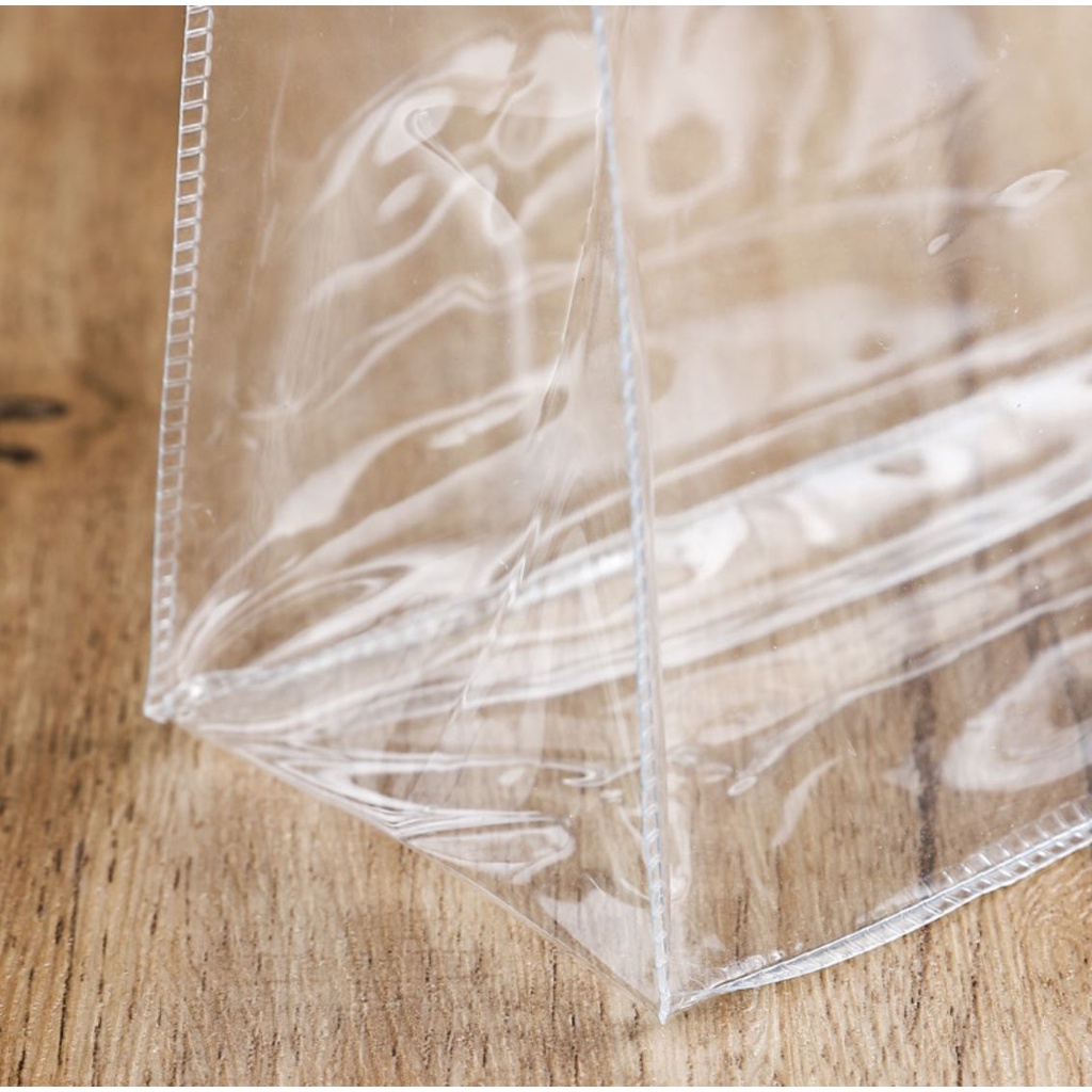 1pc PVC Clear Bag/ Tote bags/ Transparent PVC bag with handle/ gift bag ...