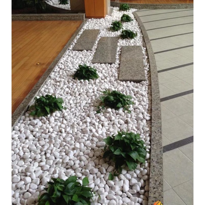 Polish Pebbles River Stone White Natural Stone, White River Rocks Home ...