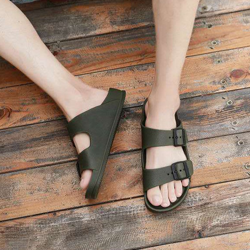 Hongfa COD New Korean Version Of The Trend Two Strap Slippers women and ...