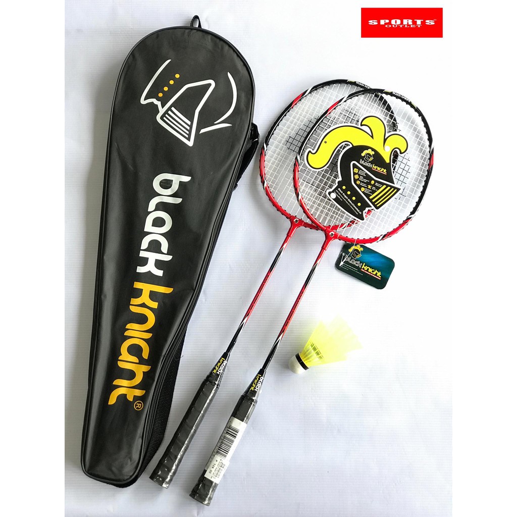 Badminton Racket Set Black Knight Power Set 308 w/ 3 synthetic ...