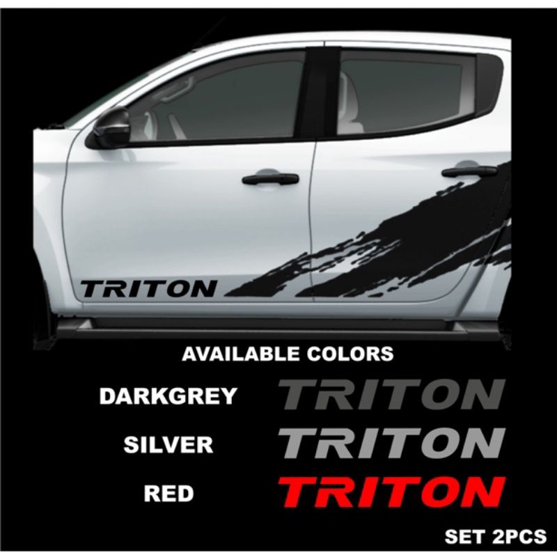 Mitsubishi TRITON Sticker for Strada Athlete | Shopee Philippines