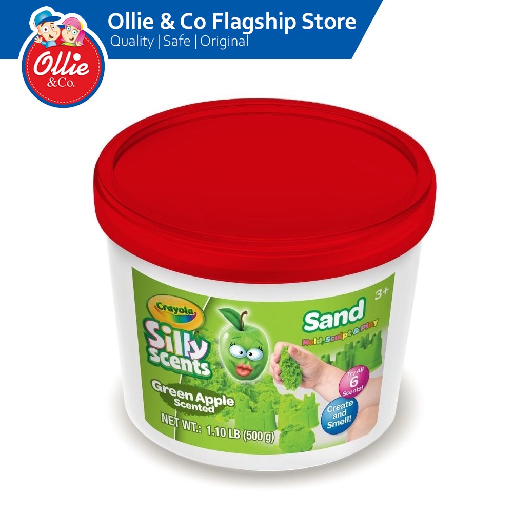 Crayola Silly Scents 500g Play Sand Bucket - Green Apple | Shopee ...