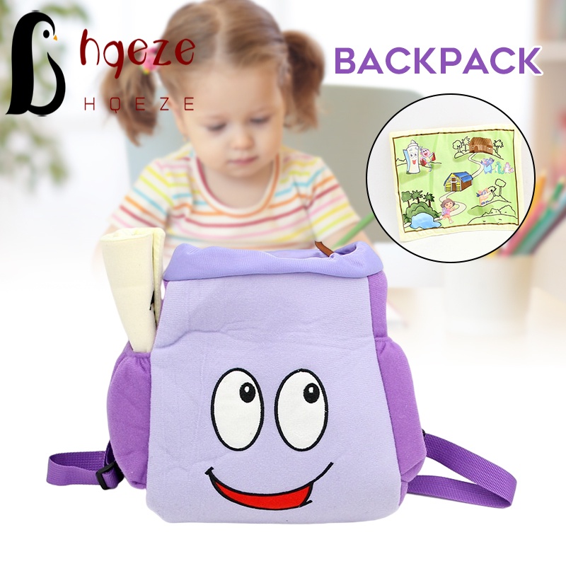 Dora Explorer Backpack with Map Super Cute Cartoon Drawstring Bag Great ...