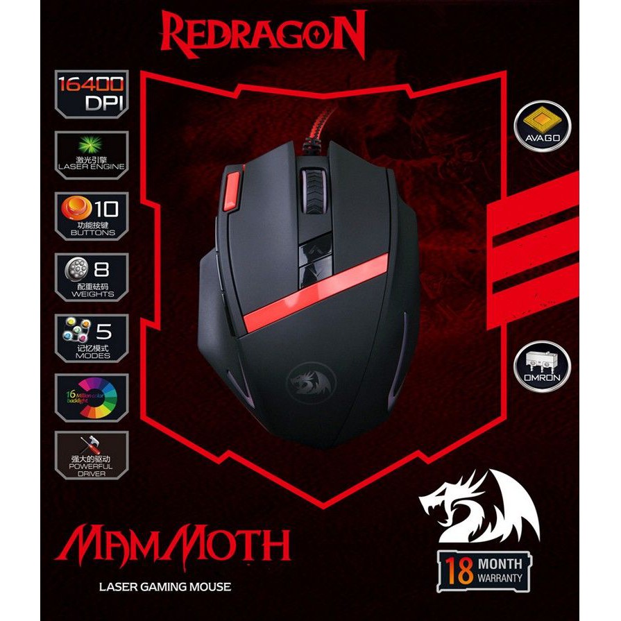 Redragon Mammoth M801 Gaming Mouse | Shopee Philippines