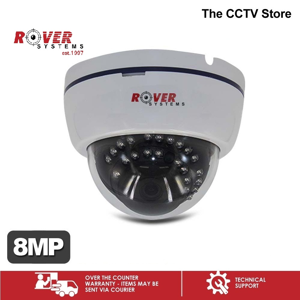Rover Systems 4K 8MP AHD Color IR Dome CCTV Camera Indoor Security CCTV ...