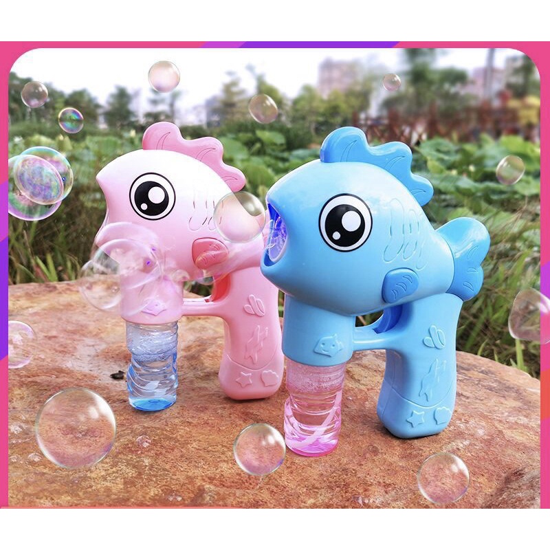 Fully Automatic fish Bubble Gun For Children（Free gifts：* 2*Bubble ...