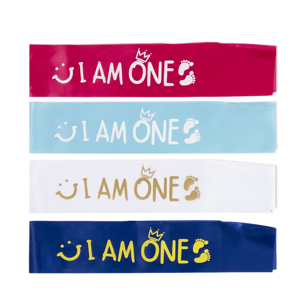 【New Design】I AM ONE Birthday Sash 1st Birthday Party Decoration for ...