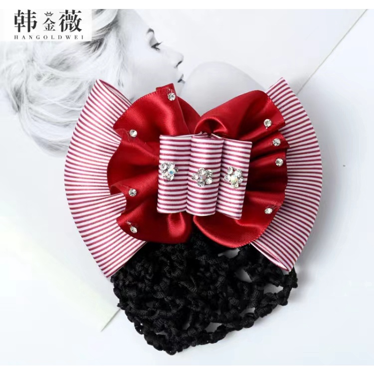 hairnet ribbon wtih net office work restaurant clip with net ribbon ...