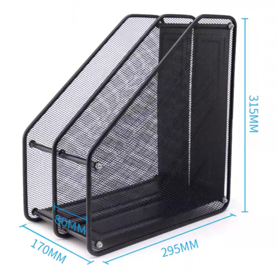 WIRE MESH 2/3-TIER FILE FRAME MAGAZINE RACK DESK ORGANIZER | Shopee ...