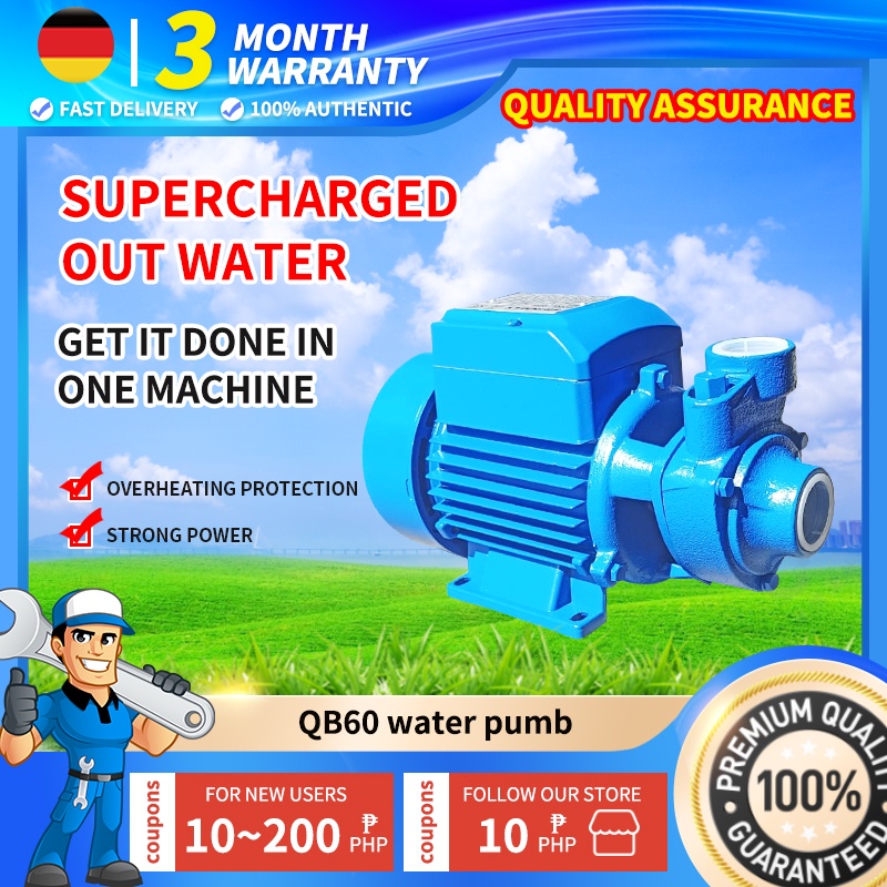 QB60 0.5HP Jet Pump Electric Water Pump Motor Booster Pump Self priming Jetmatic Pump | Shopee ...