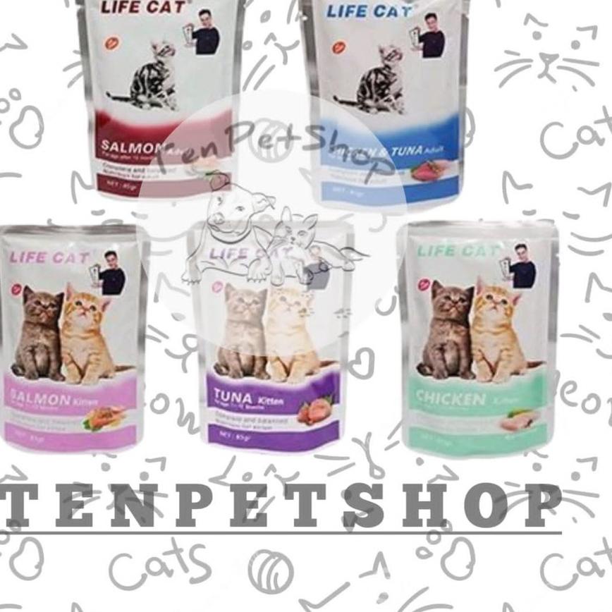 Life Cat Food 85gr 1 Box (Contents 24pcs) All Variants / Wet Food ...