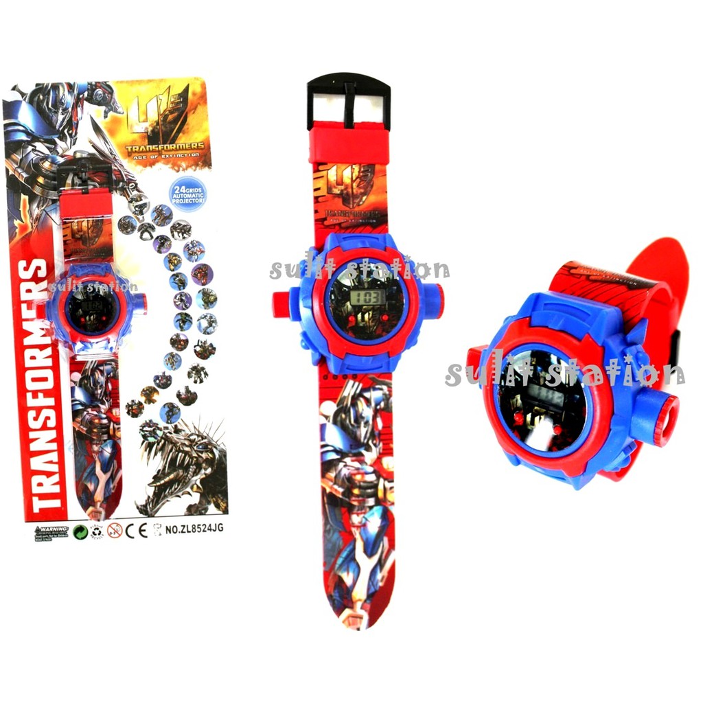 AUTOBOT ROBOT PROJECTOR LED LIGHTED CHARACTER DIGITAL KIDS WATCH ...