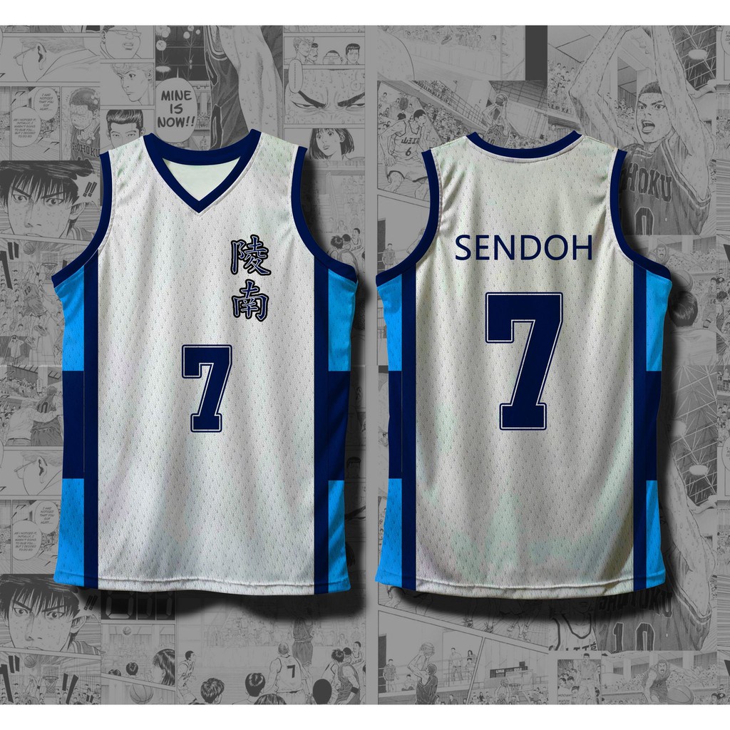 Slam Dunk Jersey | Ryonan Akira Sendoh #7 | Customize Full Sublimation ...