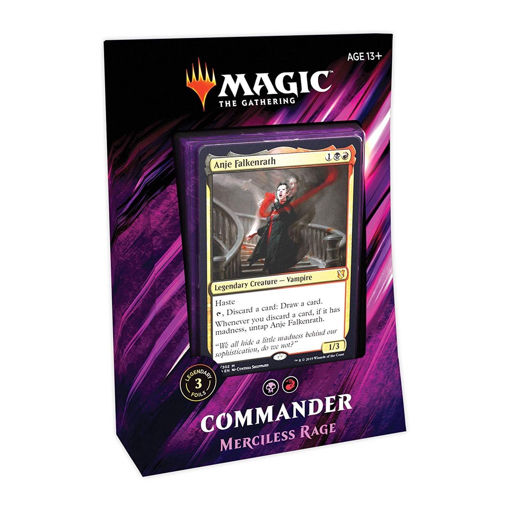 Magic: The Gathering - Commander 2019 - Merciless Rage Deck (Sealed ...