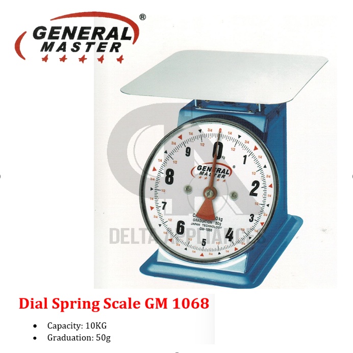 General Master GM 1068 Dial Spring Scale General Master Weighing Scale ...