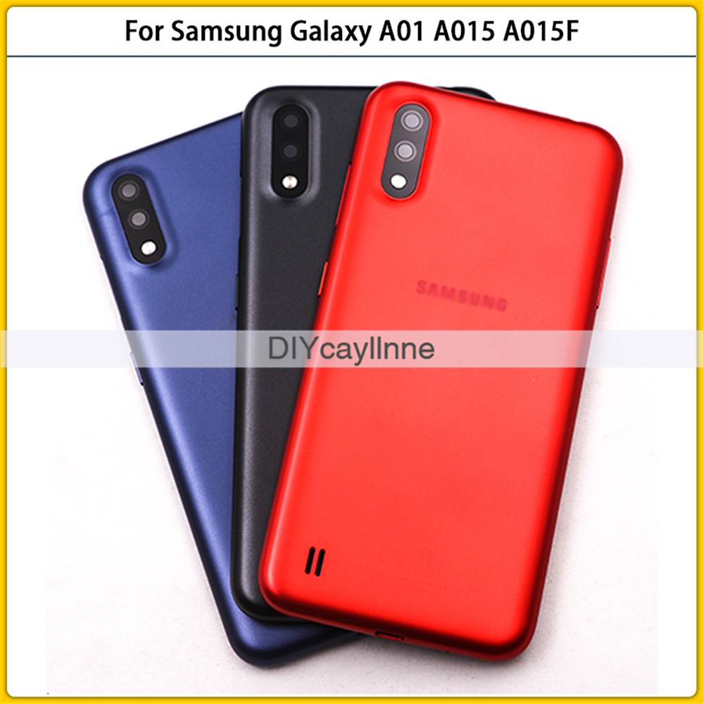 New For Samsung Galaxy A01 A015 A015F SM-A015F/DS Battery Back Cover Rear Door Housing Case ...