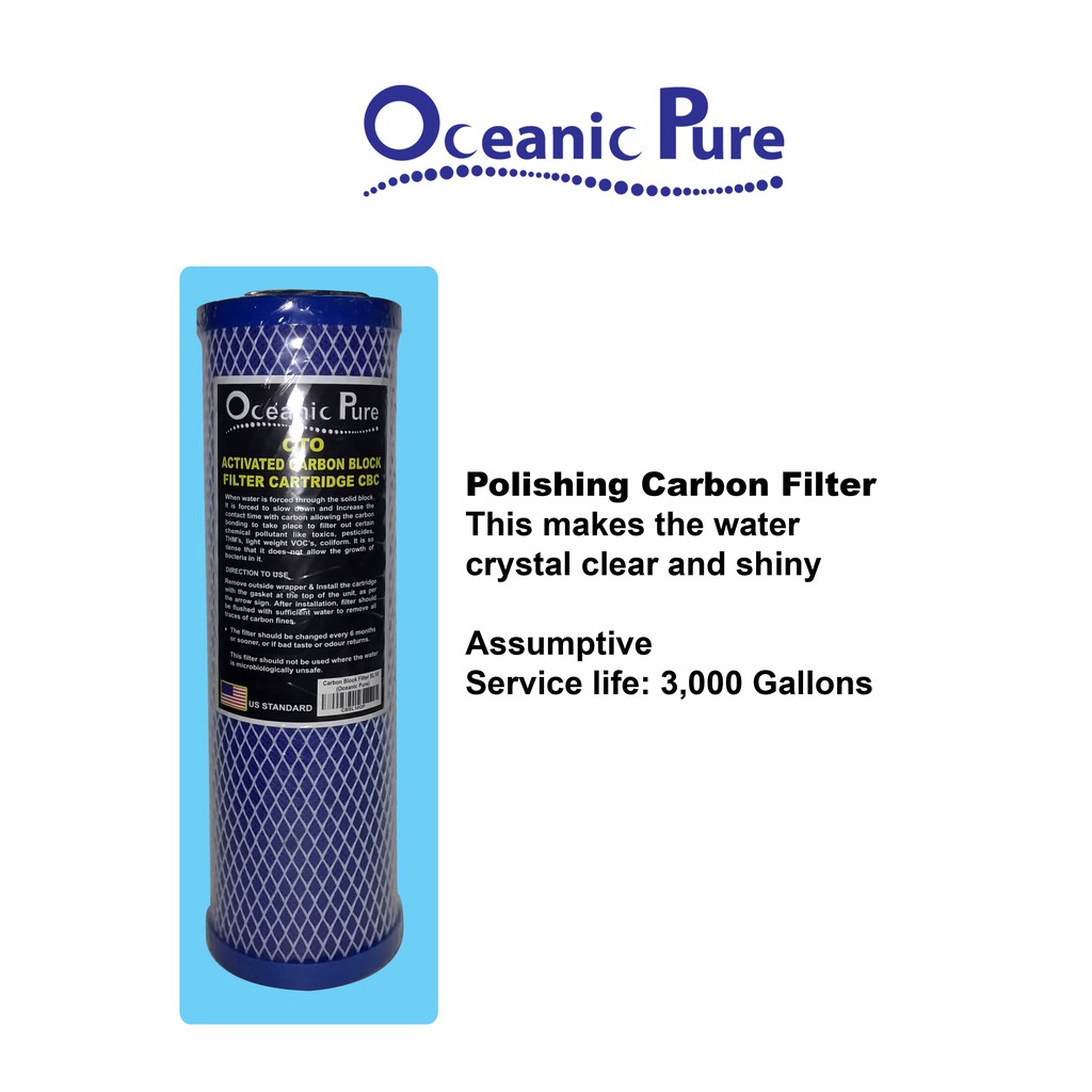Carbon Block Filter SL10 (Oceanic Pure) | Shopee Philippines