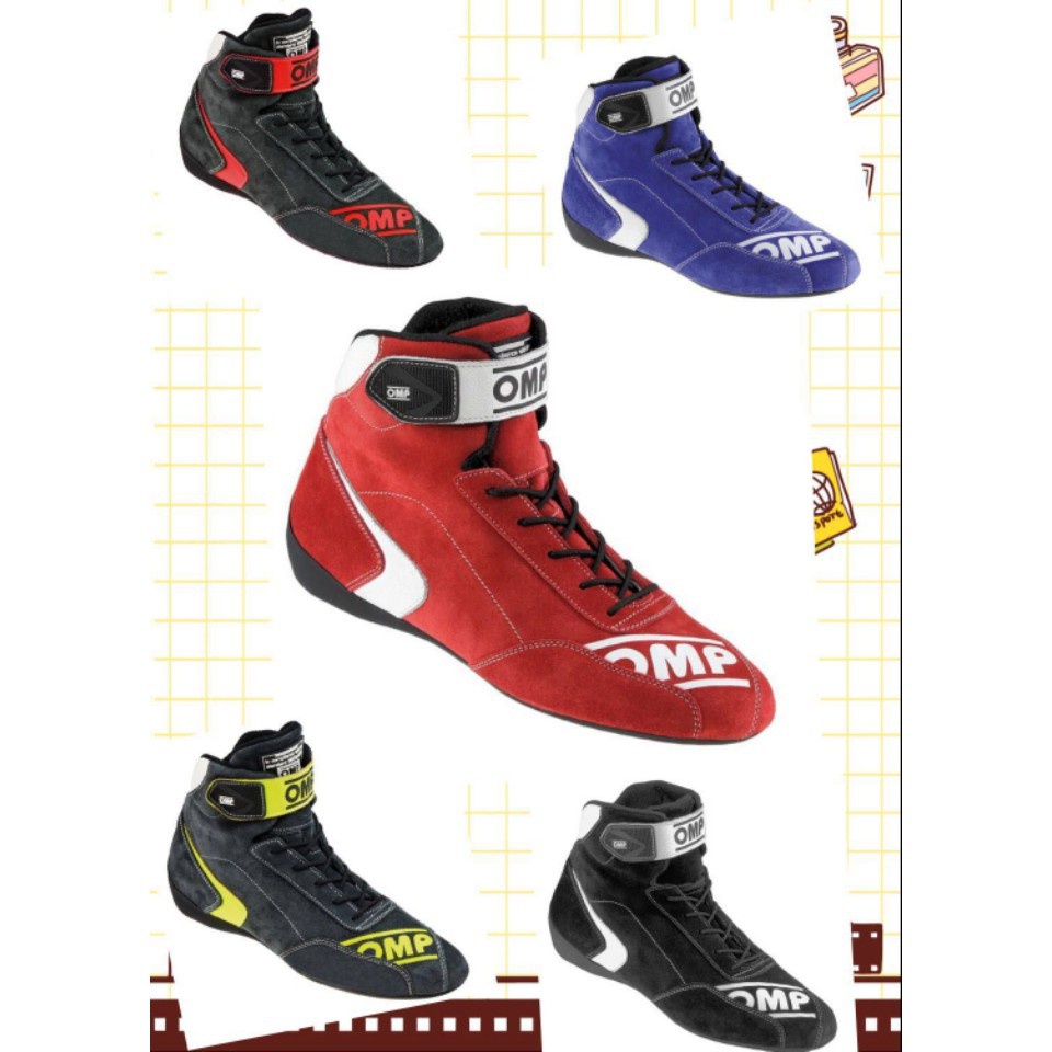OMP Kart F1 Racing Shoes With FIA Homologated fireproof Non-slip ...