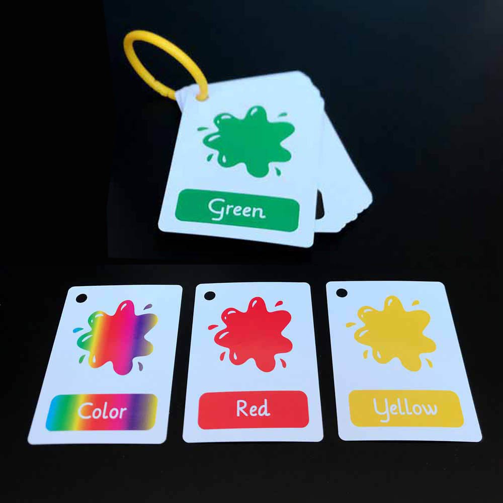 Baby Learning English Word Laminated Pocket Card Children Educational ...