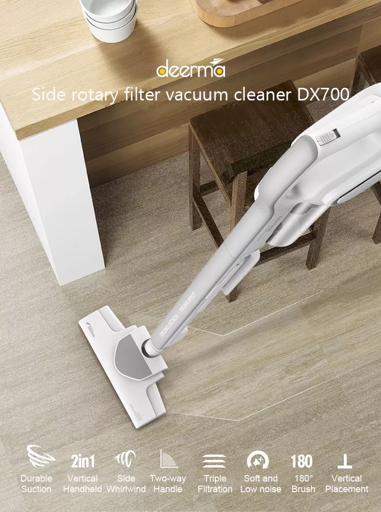 Deerma DX700 / DX700S /DX700 PRO Ultra Quiet Vacuum Cleaner Handheld ...