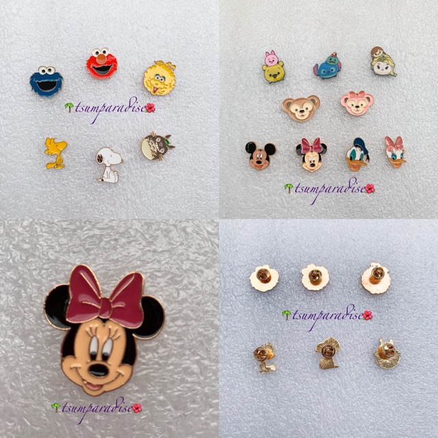 *1pc Metal Pin Brooch Pooh Stitch Mickey Minnie Elmo Snoopy | Shopee ...