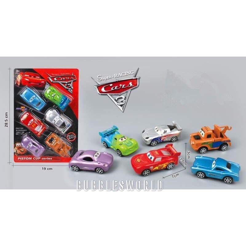 6 in 1 Toy Cars Super Racing Macqueen For Kids 6pcs/Set | Shopee ...