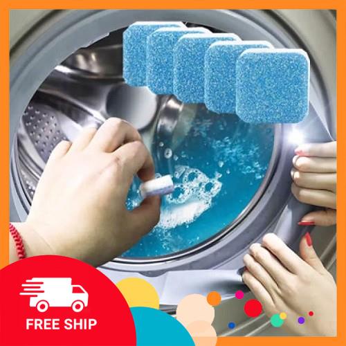 Combo of 12 effervescent tablets to clean and deodorize washing machine ...