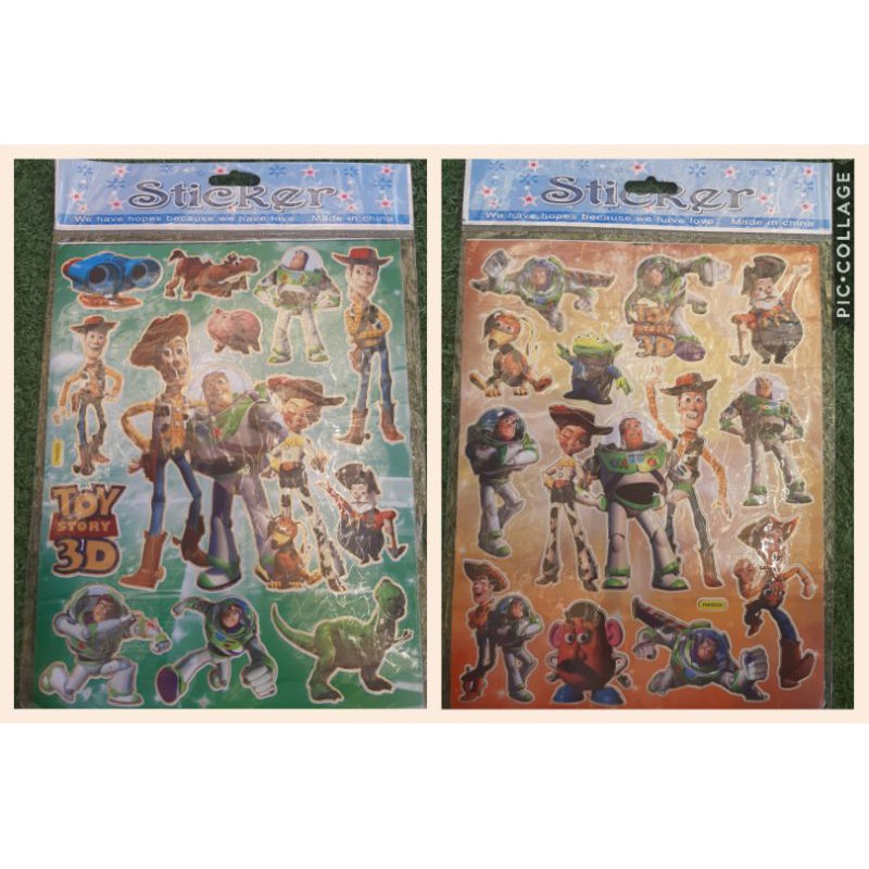 shop : TOY STORY Woody Buzz Laser Stickers | Shopee Philippines