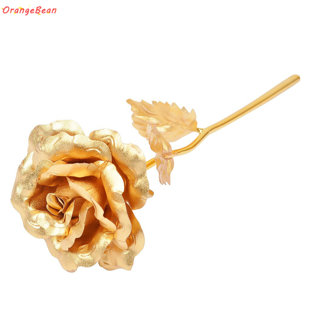 Gold Foil Rose Artificial Flowers Rose Birthday Valentine's Day Gift ...