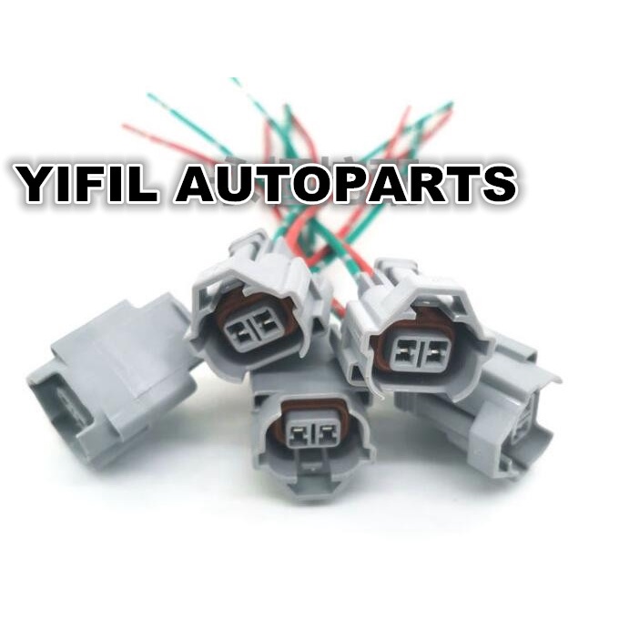 2 Pin/Way SCV Solenoid Valve Plug Sensor Connector Wire Harness For Komatsu 200-8 Hitachi ...