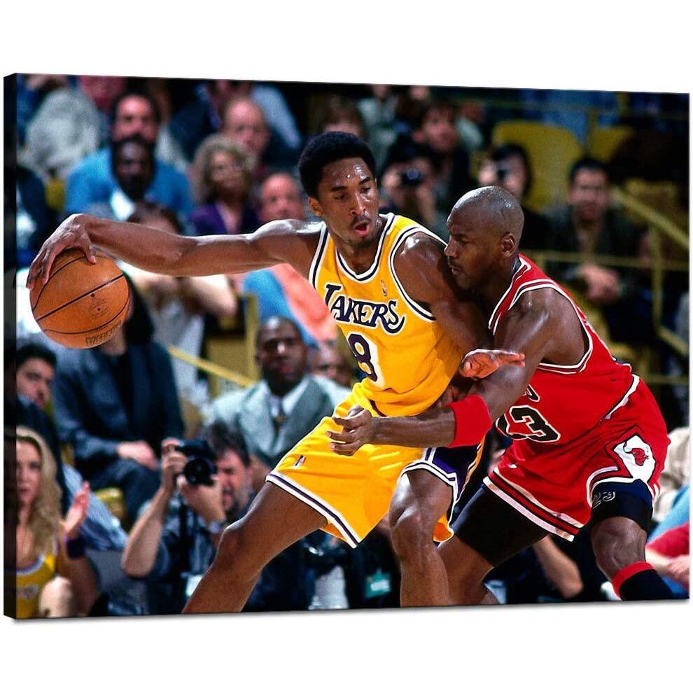 NBA Legends Star Kobe Bryant Vs Michael Jordan Classic Matchup Posters ...