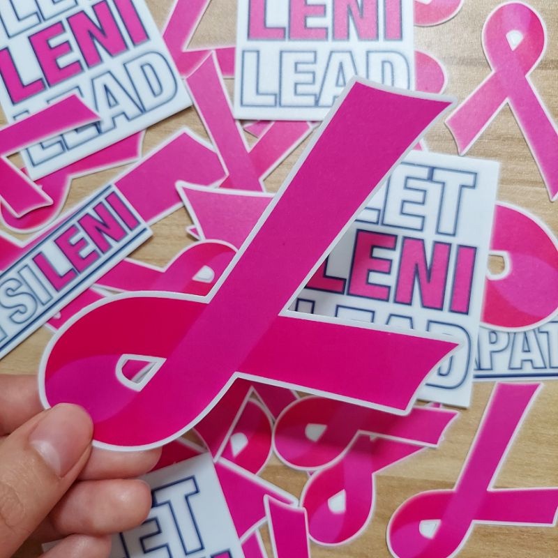 Leni Robredo Pink Ribbon Waterproof Vinyl Car Sticker | Shopee Philippines