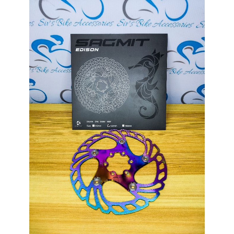 Sagmit Edison Bike Floating Rotor Oilslick 1 pc | Shopee Philippines