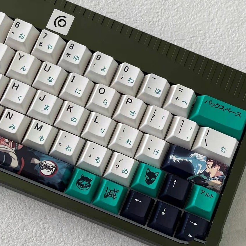 P PBT Keycap Sublimation Demon Slayer Animation for Mechanical Keyboard ...