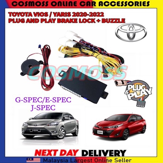 NEW TOYOTA VIOS YARIS 2019 2020 2021 PLUG N PLAY BRAKE LOCK SYSTEM WITH ...