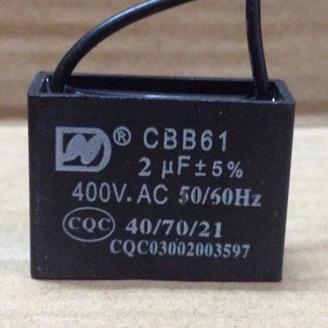 Capacitor 2uf 400VAC - Desk fan capacitor - Hanging fan capacitor ...