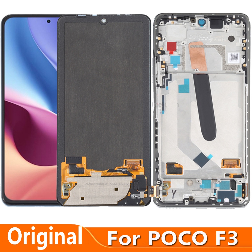Original 120HZ AMOLED Display For POCO F3 M2012K11AG LCD Display Touch Screen Digitizer Assembly ...