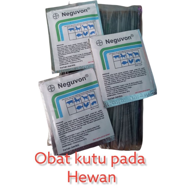 Neguvon 10gram sachet flea medicine for animals | Shopee Philippines