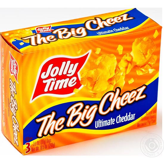Jolly Time The Big Cheez Popcorn Ultimate Cheddar 298g USA | Shopee ...