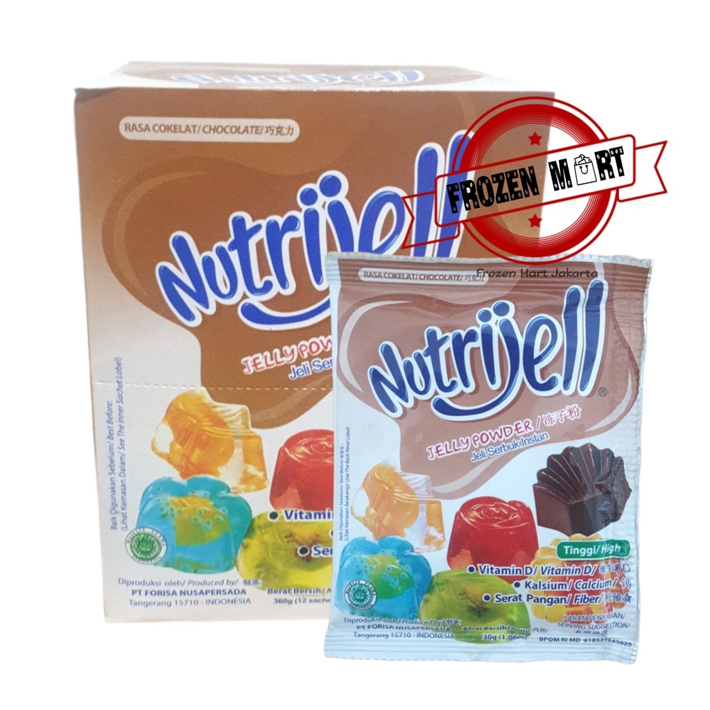 Nutrijell Chocolate/Instant Agar Agar/Konnyaku Jelly Powder 30 Gr ...