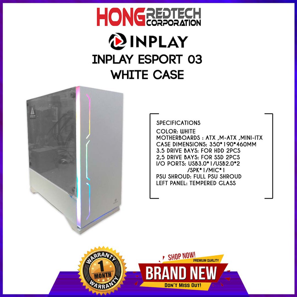INPLAY ESPORT 03 WHITE CASING | Shopee Philippines