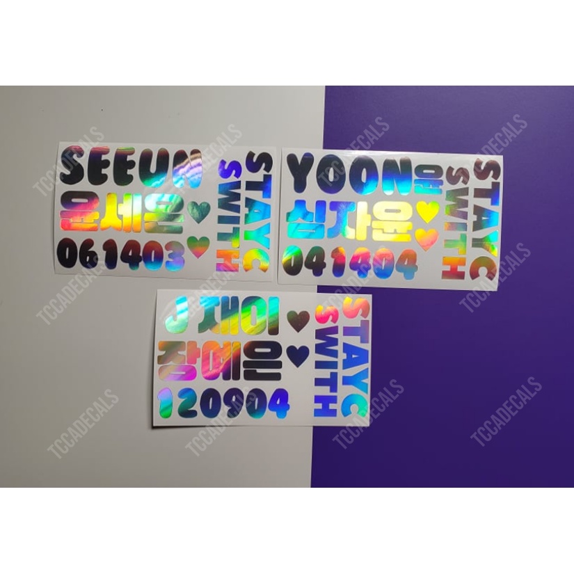 Bias Decal sticker : STAYC | Shopee Philippines