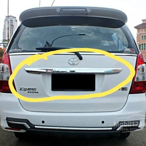 LIST OF TRUNK LID REAR LUGGAGE GRAND INNOVA 2012 2013 JSL CHROME ...