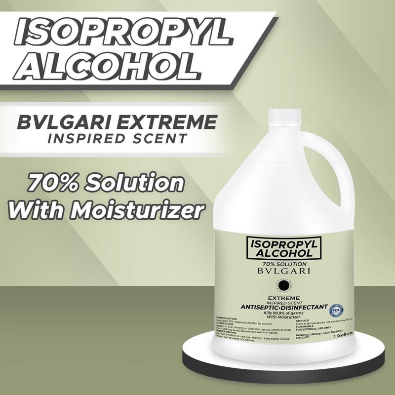 Perfume scent alcohol with moisturizer 1gallon | Shopee Philippines