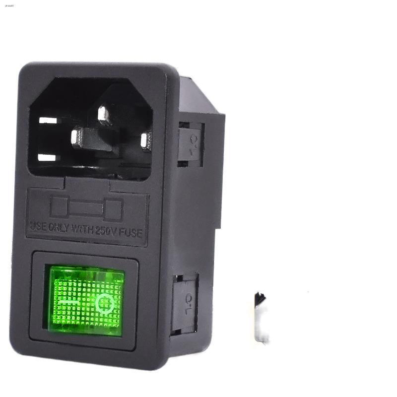 AC-01 card type word socket with green light switch with fuse function three-hole power socket ...