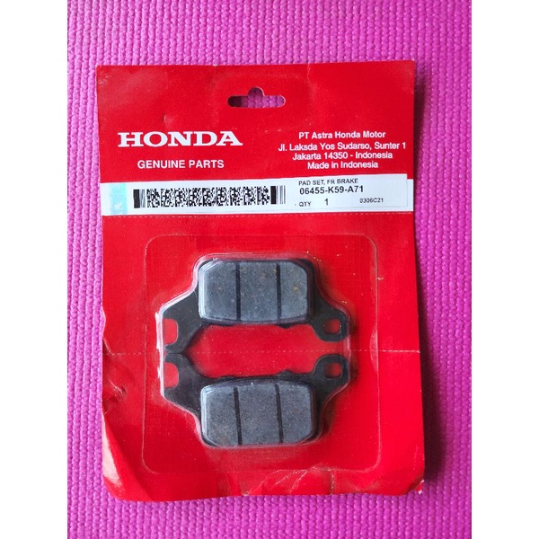 Honda Genuine Brake Pad for Click 125 V2, Click 150 V2, Genio | Shopee ...
