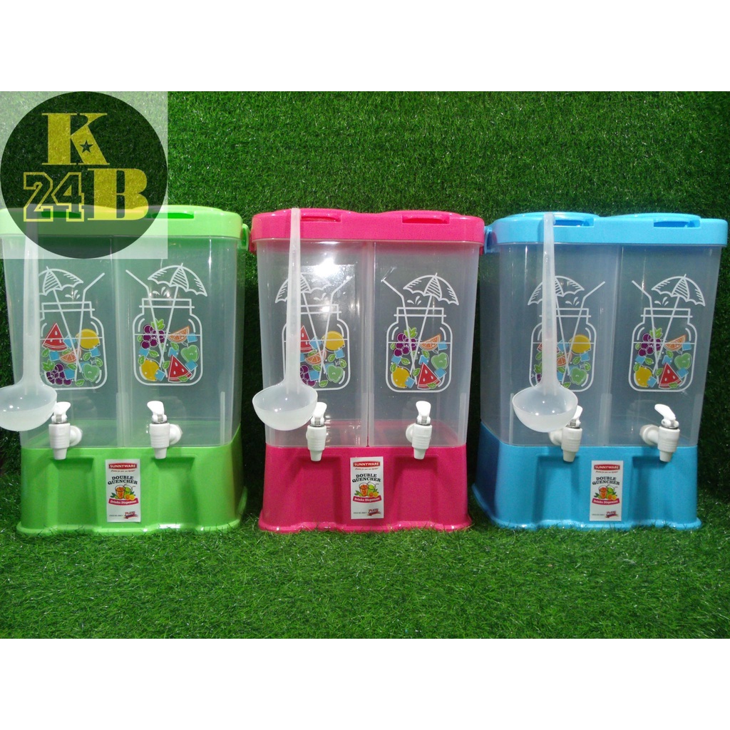 #9868-S Sunnyware 6-Gallon Double Quencher Dispenser with free ladle ...