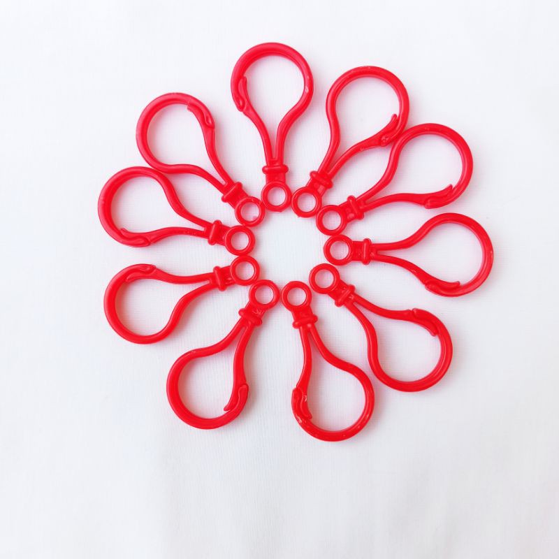 Plastic Keychain Hooks / Bag Tags, Hooks 10pcs per pack | Shopee ...